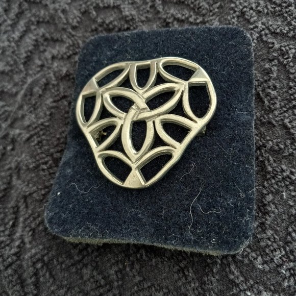 Jewelry | Trinity Knot Silver Brooch Vintage | Poshmark